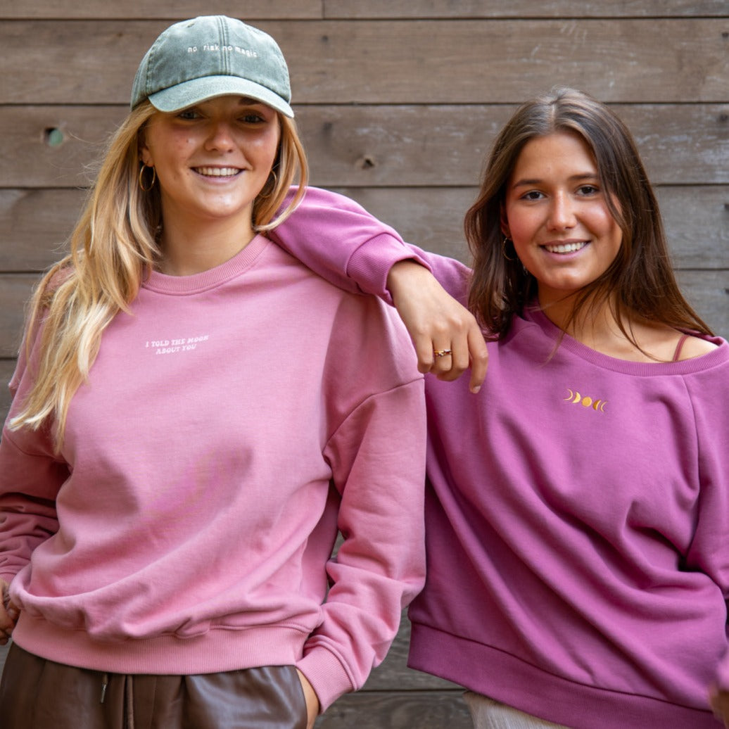 elle and rapha - FULL MOON sweater classic fit plum